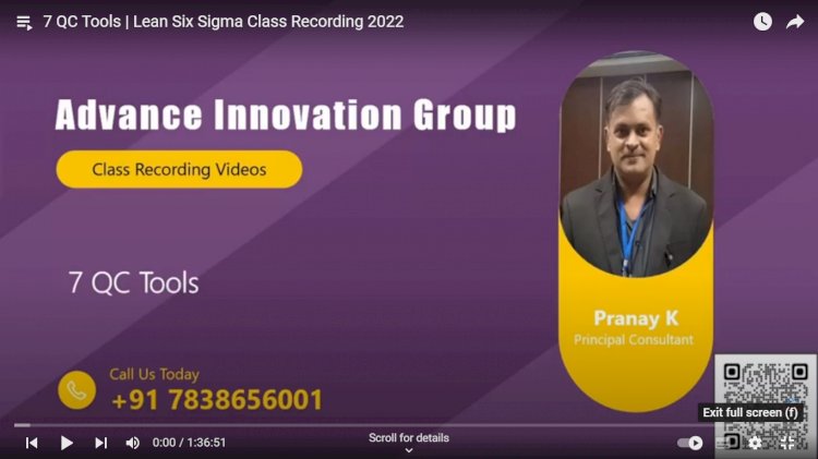 Video on 7 QC Tools - Advance Innovation Group - Blog